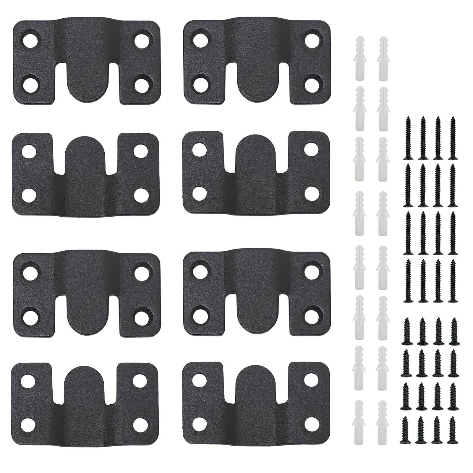 4 Pair French Cleat, Wall Mount Bracket, Wall Brackets for Hanging ...