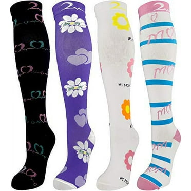 Mojo Plus Size Compression Stockings for Men and Women, 20-30mmHg, 2X ...