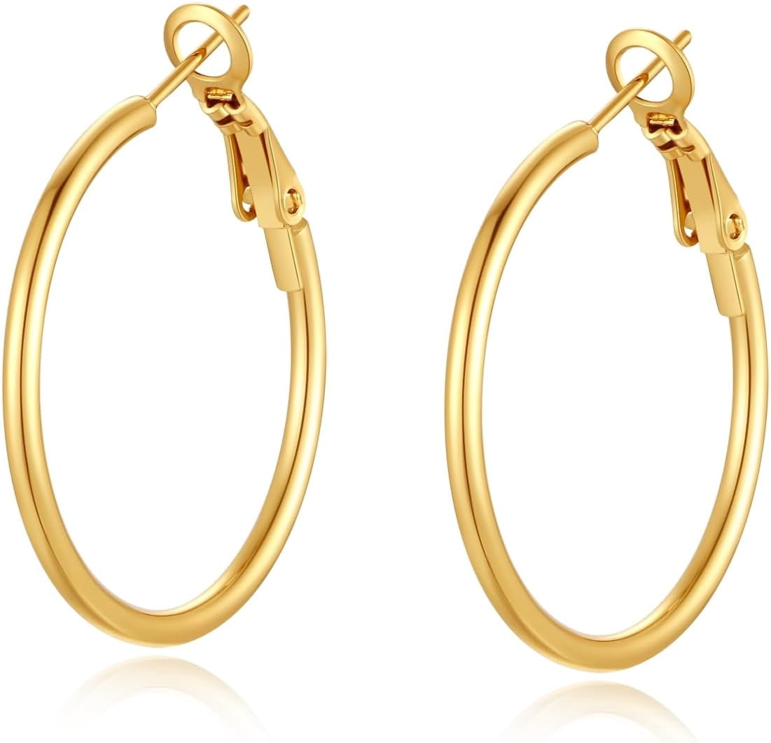 4-Pair Silver-Plated and Gold-Plated Earring Set (Women's) | 14K Gold ...
