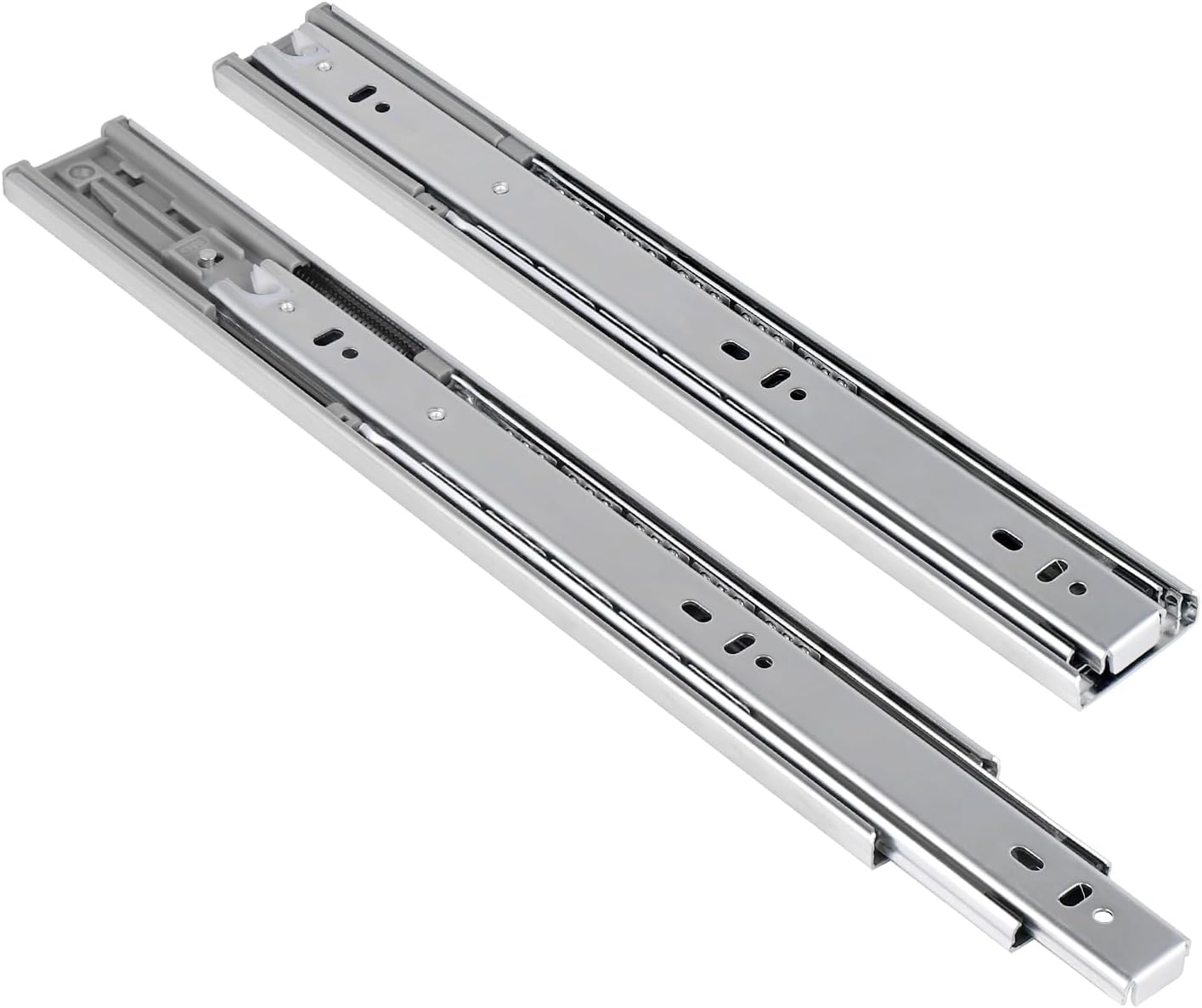 4 Pair Sliver Drawer Slides, Soft Close Ball Bearing Cabinet Drawer ...