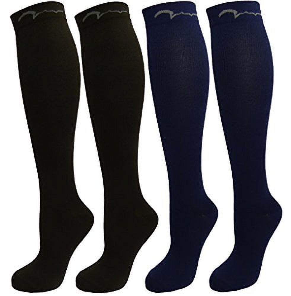 4 Pair Small Extra Soft Assorted Compression Socks, Moderate/Medium ...