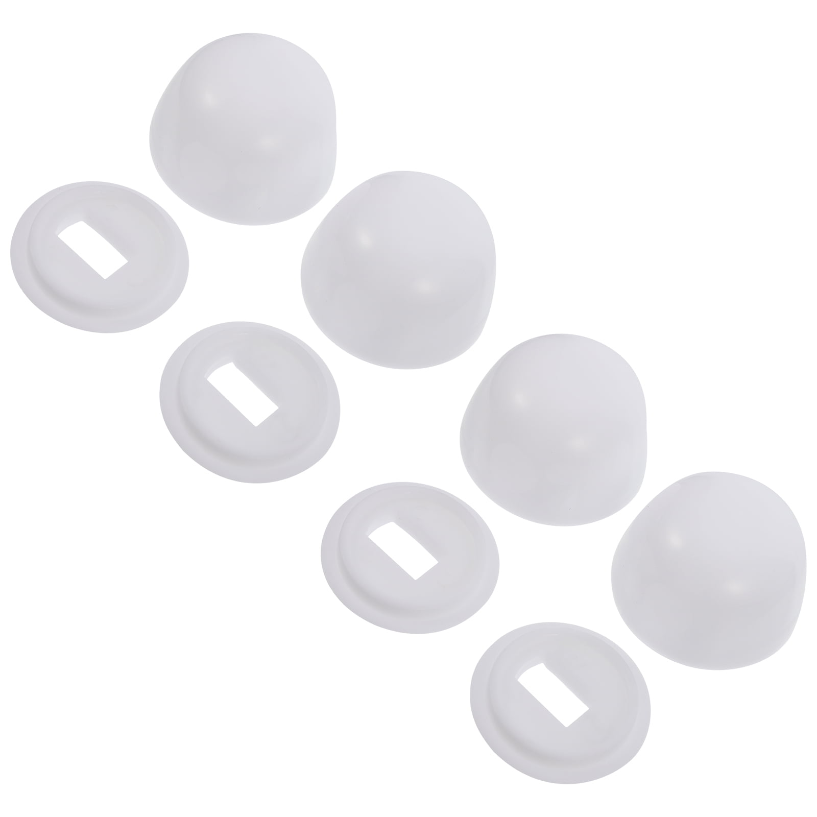 4 Pair of Practical Closestool Bolt Cover Decorative Bolt for Bathroom ...