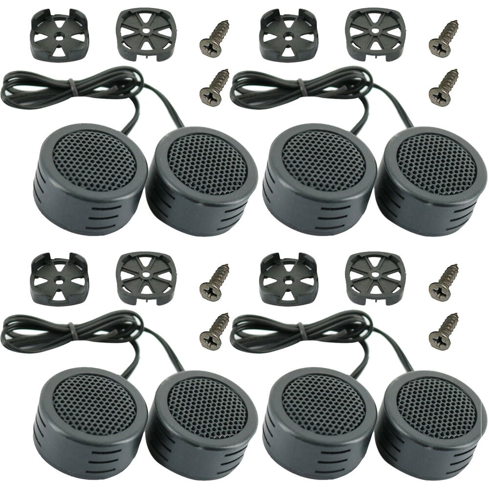 4 Pairs 2000 Watts Car Audio Piezo Super Dome Tweeter - Walmart ...
