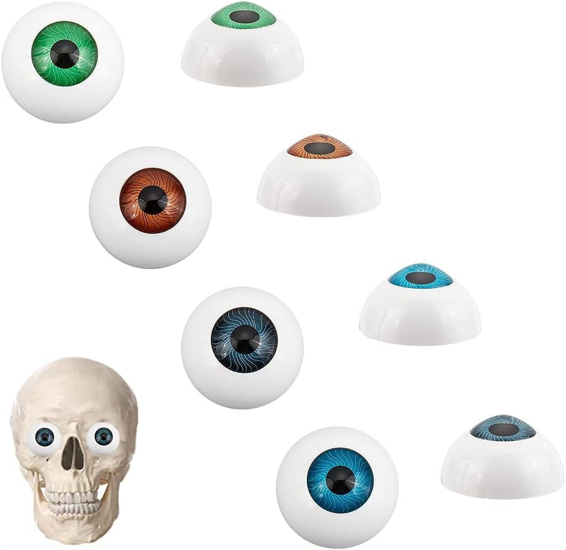 4 Pairs 26mm Realistic Acrylic Eyes Half Round Eyeballs Bear Eyes for ...