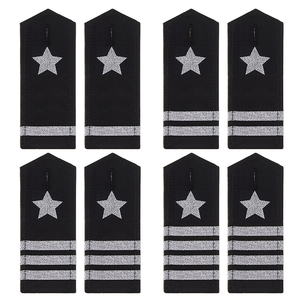 4 Pairs 4 Style Pilot Epaulet Shoulder with Golden Stripes Pilot ...