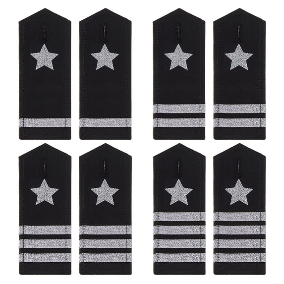 4 Pairs 4 Style Pilot Epaulet Shoulder with Golden Stripes Pilot ...