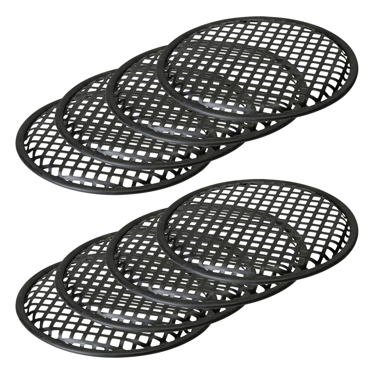 4 Pairs 8 Inch Subwoofer Metal Waffle Grills - Universal Speaker Cover ...