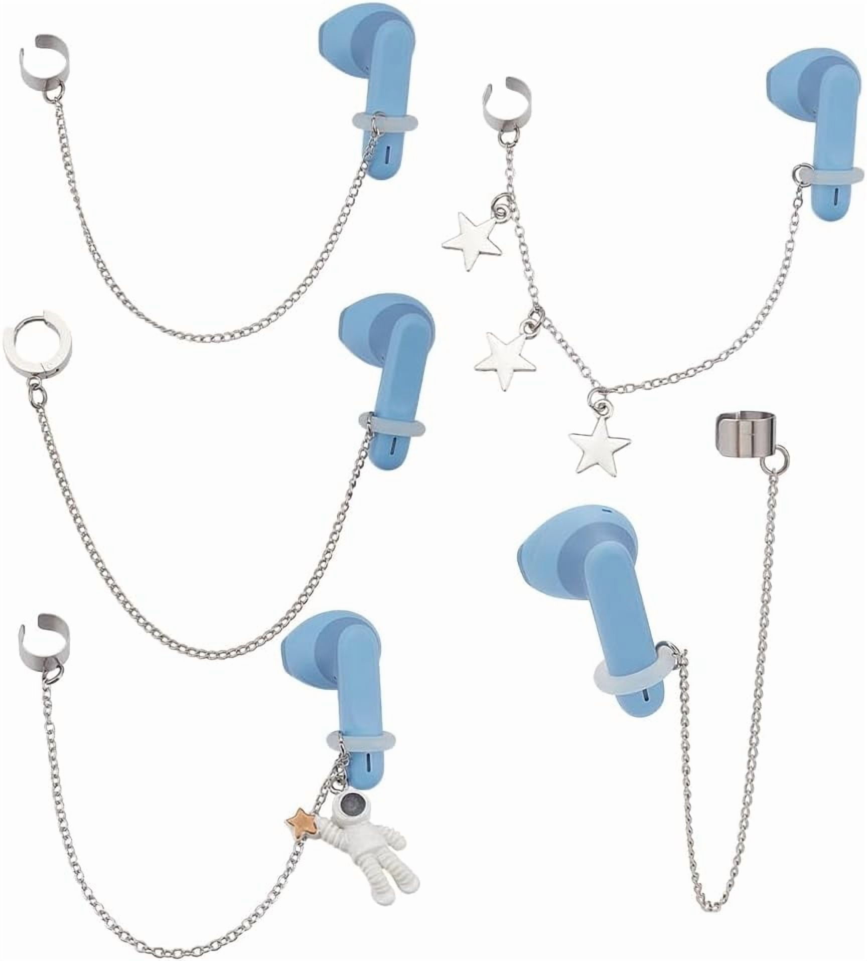 4 Pairs Anti Lost Earring Strap for DIY handcrafting - Walmart.com