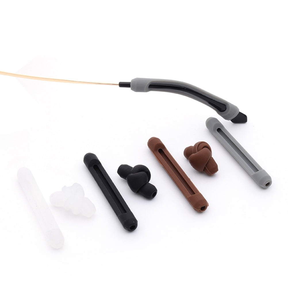 4 Pairs Anti Silicone Ear Hooks Sleeves Eye Glasses Clip Earhook Leg ...