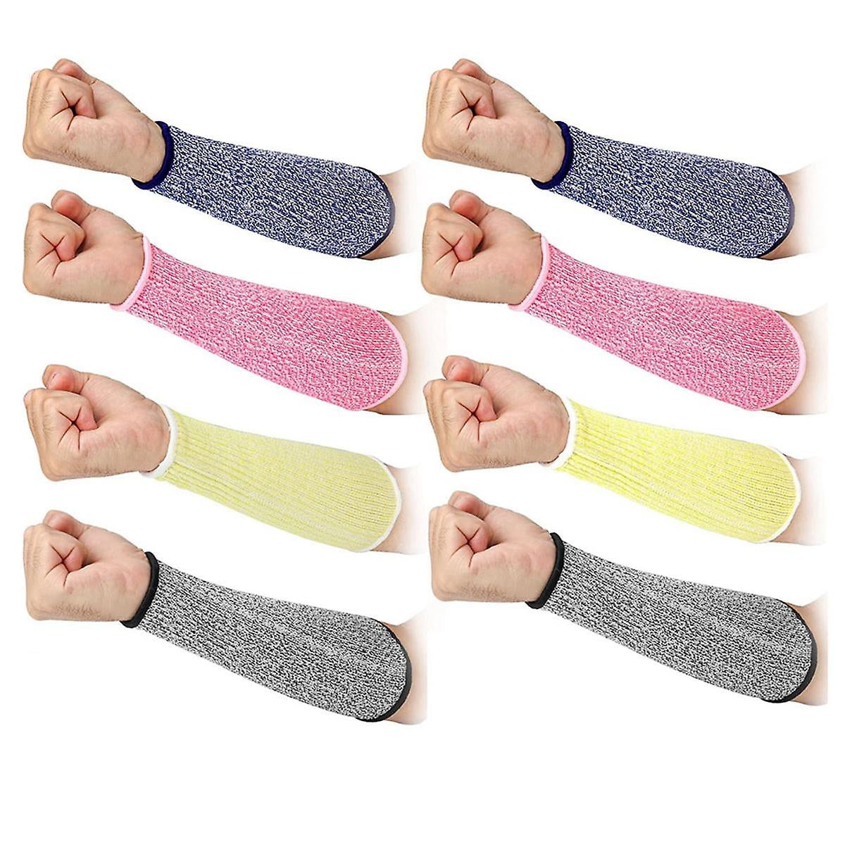 4 Pairs Arm Protectors for Thin Skin and Bruising Cut Resistant Forearm ...