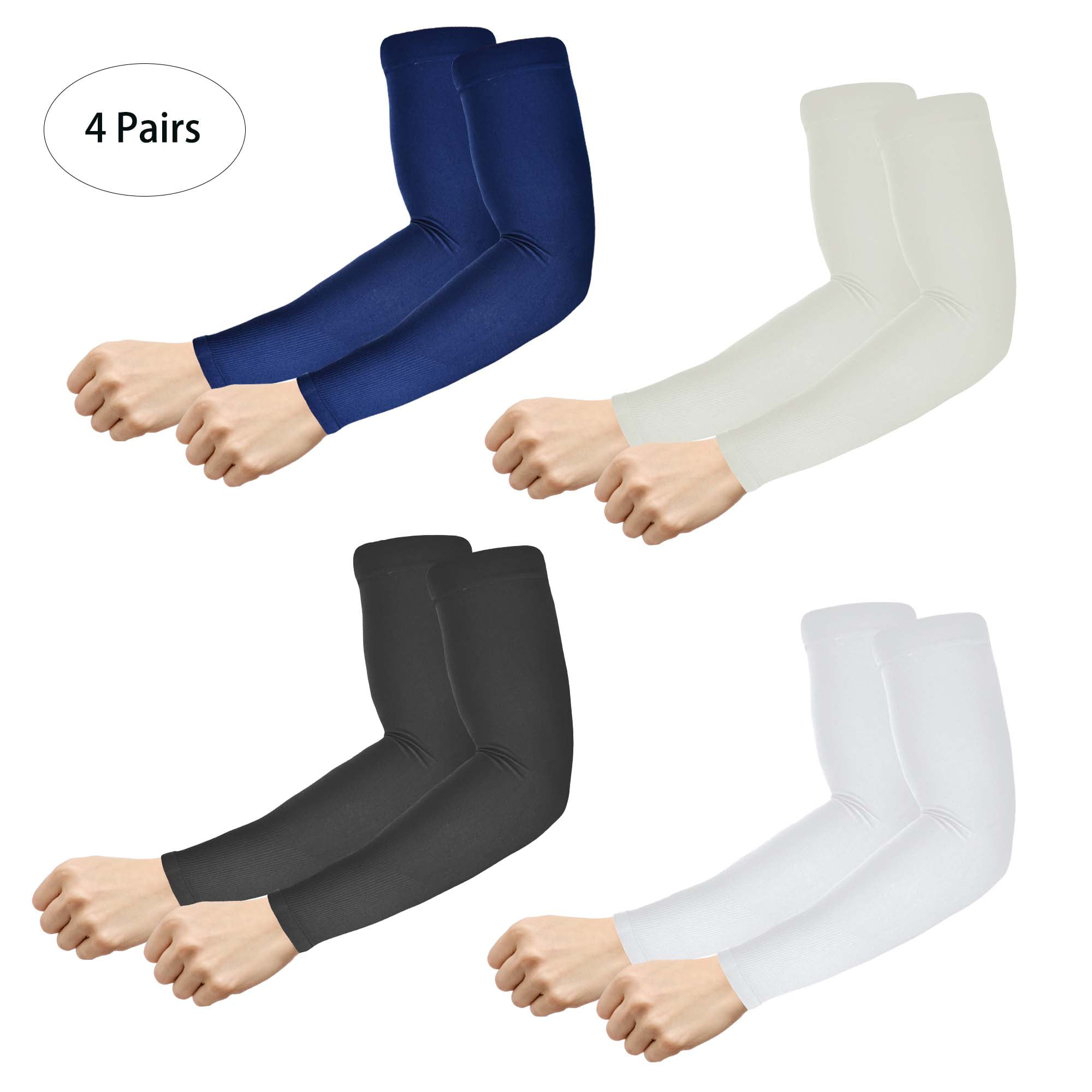 SZELAM UPF 50+ Cooling Sports Arm Sleeves, Unisex, 4 Pairs - Walmart.com