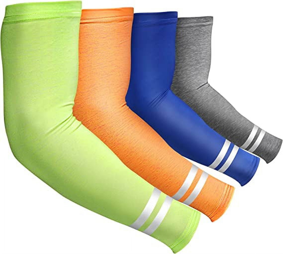 4 Pairs Arm Sleeves for Men Women UV Arm Sleeves Sun Protection Arm ...