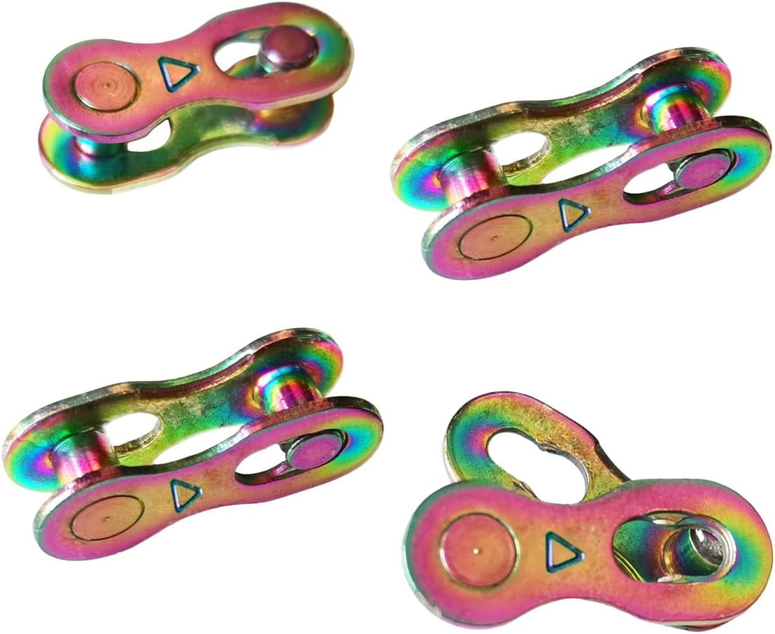 4 Pairs Bicycle Missing Link 1/6/7/8/9/10/11/12 Speed Chain Reusable ...