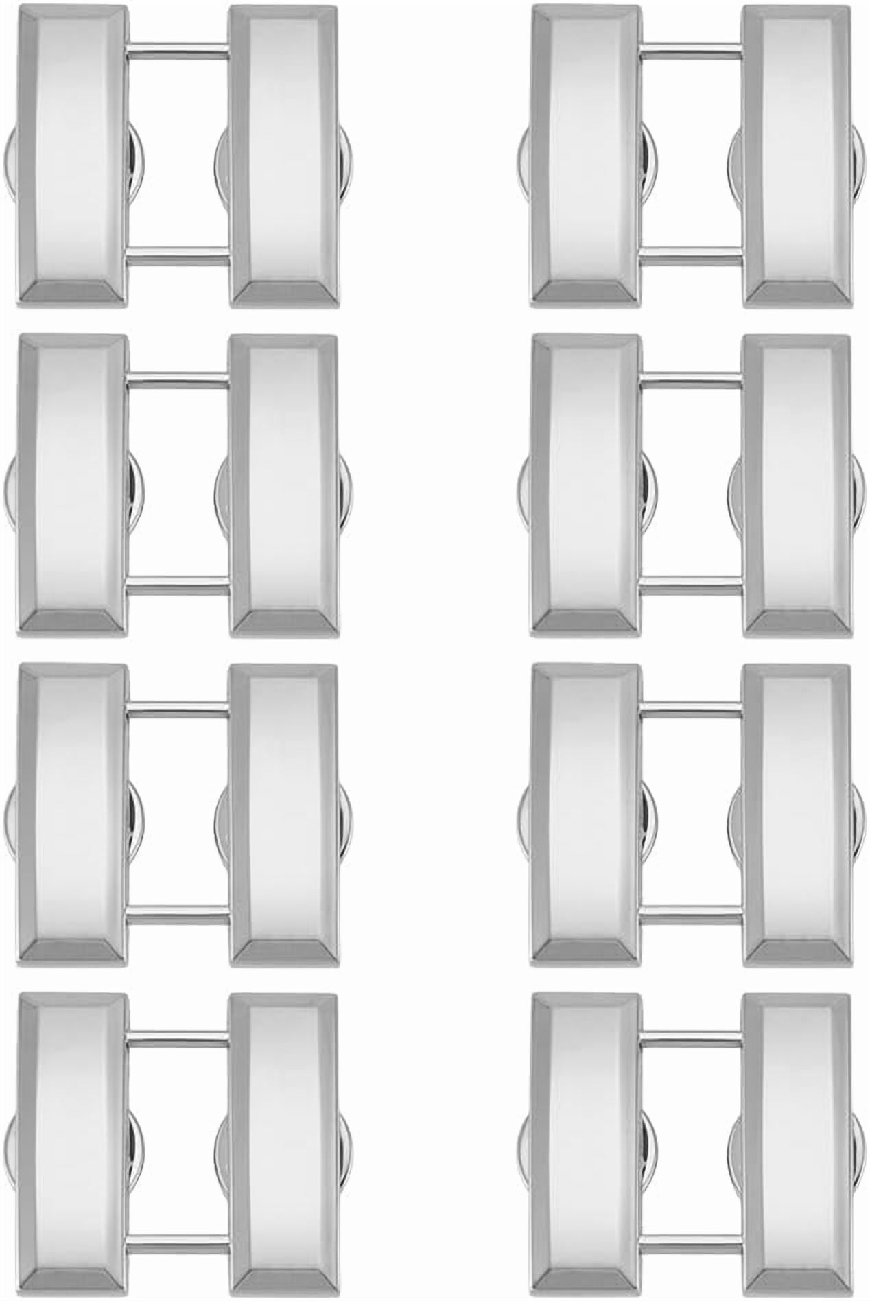 4 Pairs Captain Bars Collar 1x1 Inch Collar Alloy Insignia Finish ...