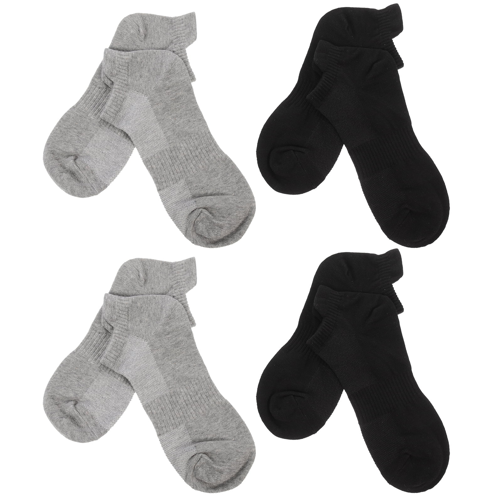 4 Pairs Combed Cotton Socks Moisture Absorption Short Miss Men and ...