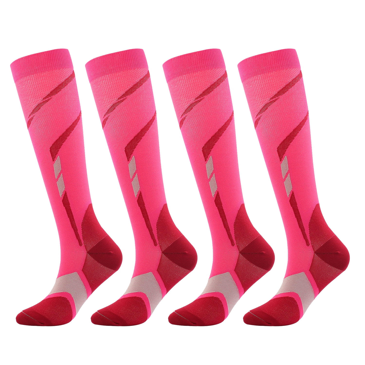 4 Pairs Compression Socks for Men Women Circulation 20-30 mmhg Medical ...