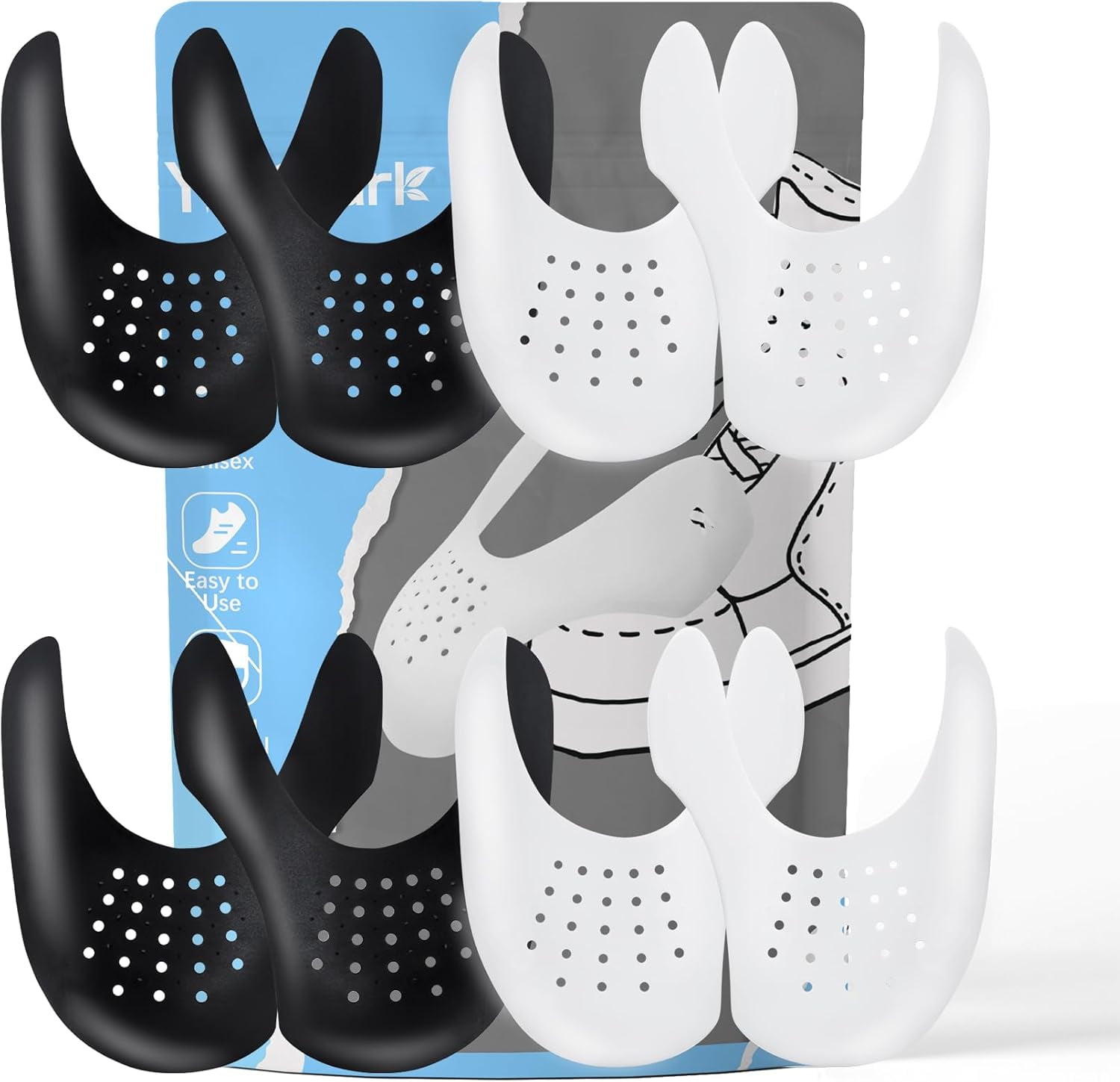 4 Pairs Creases Protector for Shoe Sneakers:AF1s,Dunks and More, Anti ...