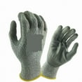4 Pairs Cut Resistant Safety Protective Work Gloves Cut Level 5 ...