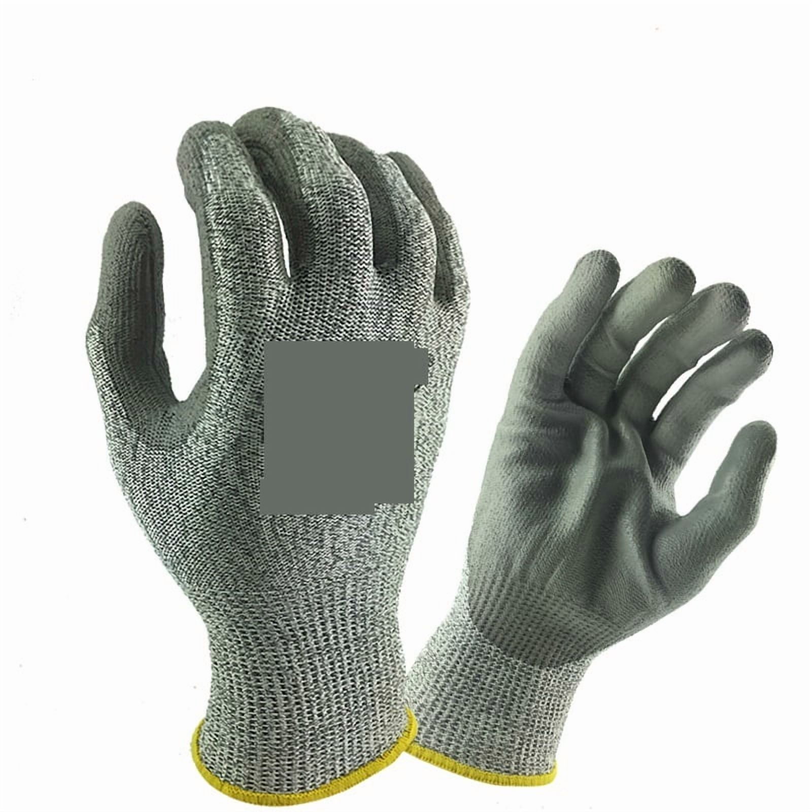 4 Pairs Cut Resistant Safety Protective Work Gloves Cut Level 5 ,Food ...