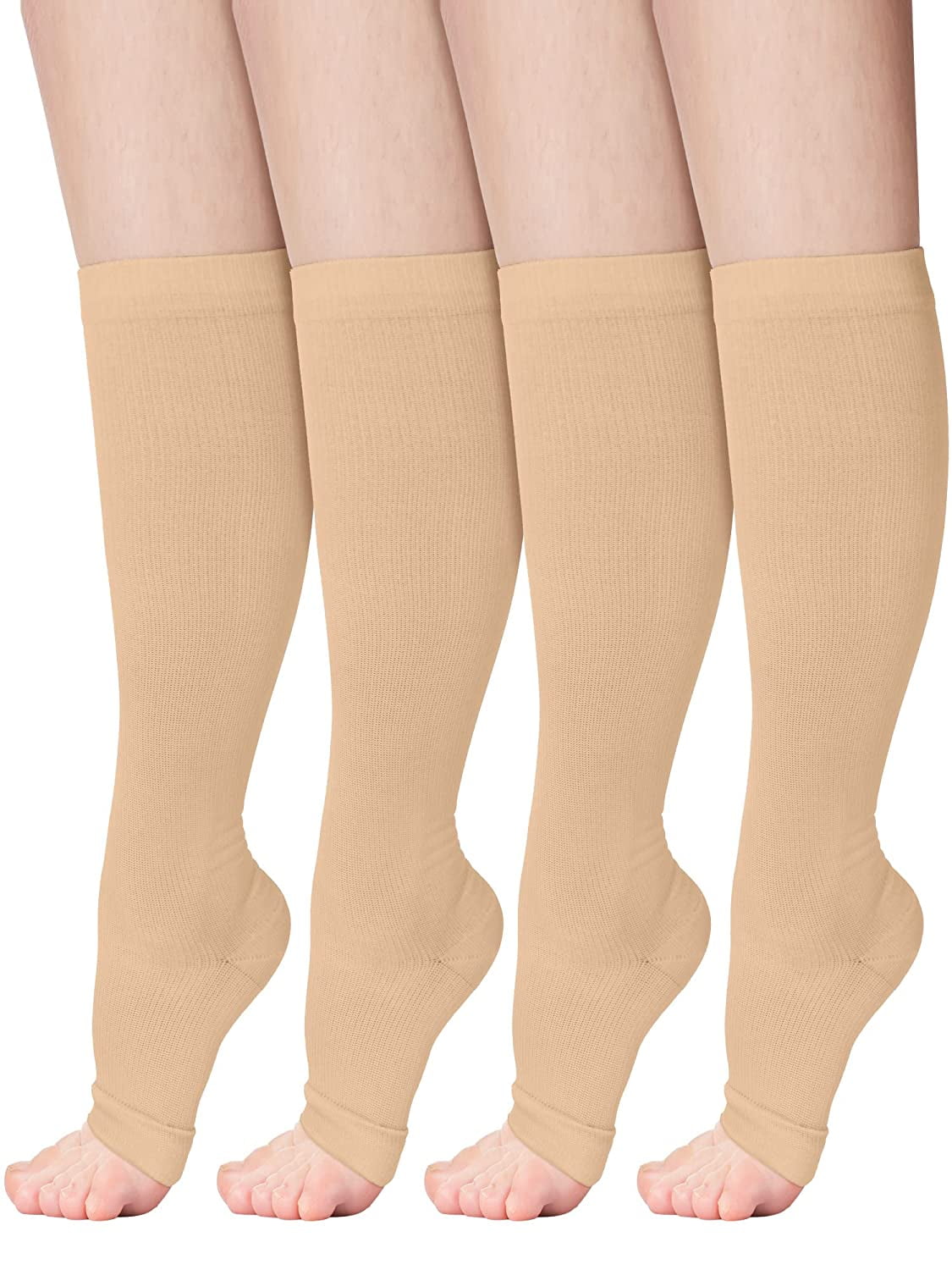 4 Pairs Leg Skin Protector Sleeves Sensitive Thin Skin Tear Bruise Sun ...