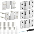 4 Pairs Flush Mount Bracket, Stainless Steel Interlocking Furniture ...
