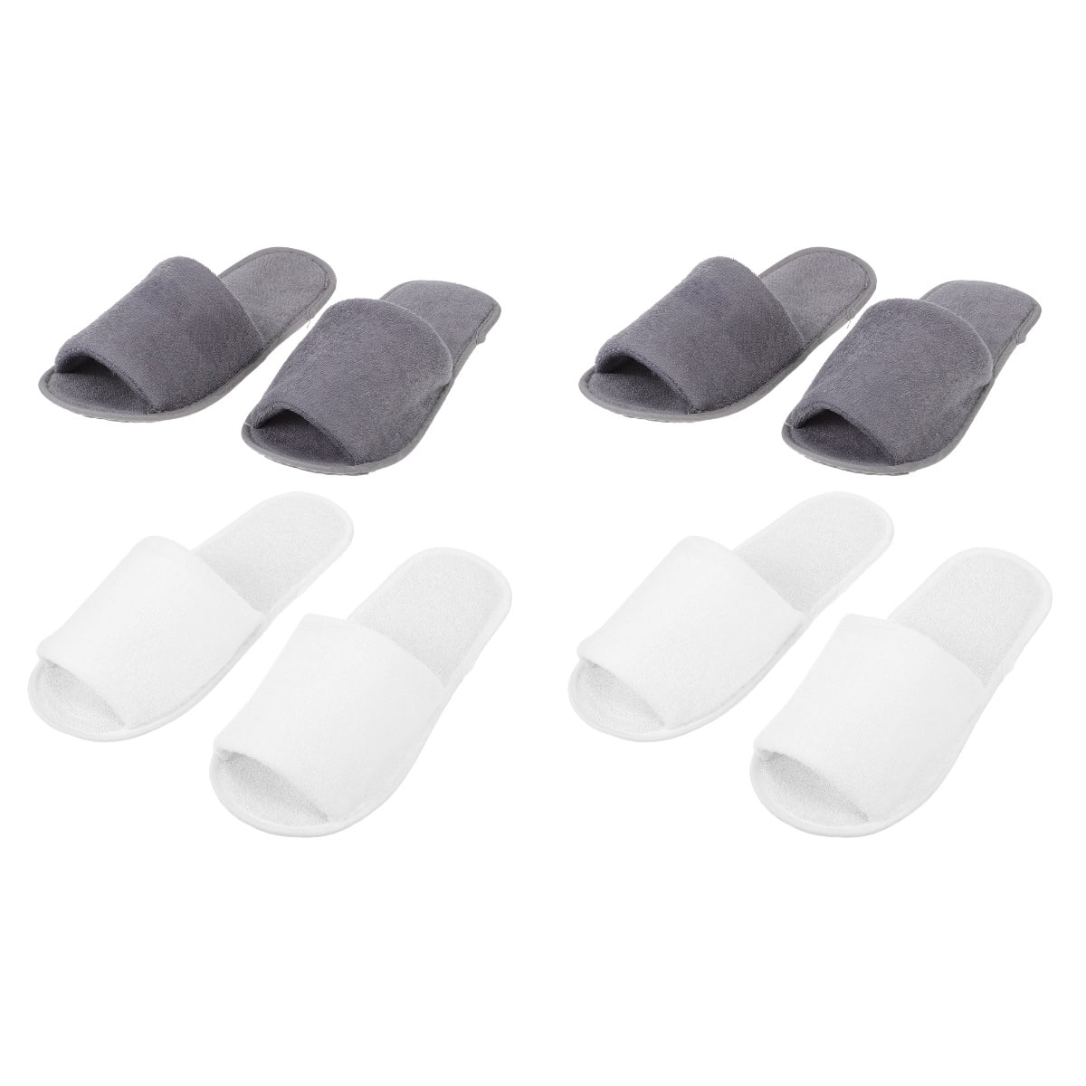 4 Pairs Folding Slippers Lightweight Slippers Hotel Indoor Slippers ...