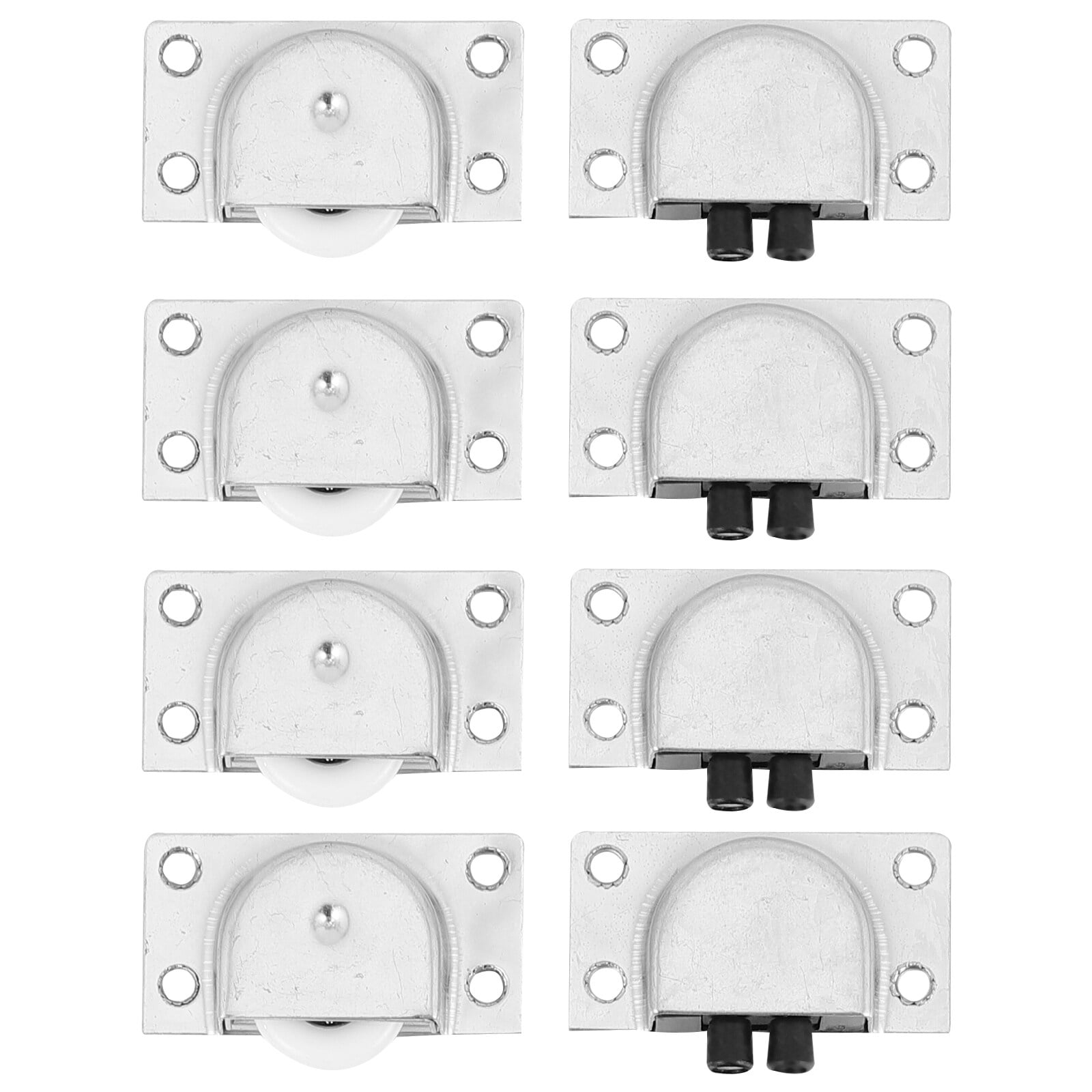Homoyoyo 4Pairs Stainless Steel Sliding Door Wheels with Silent Bearing ...