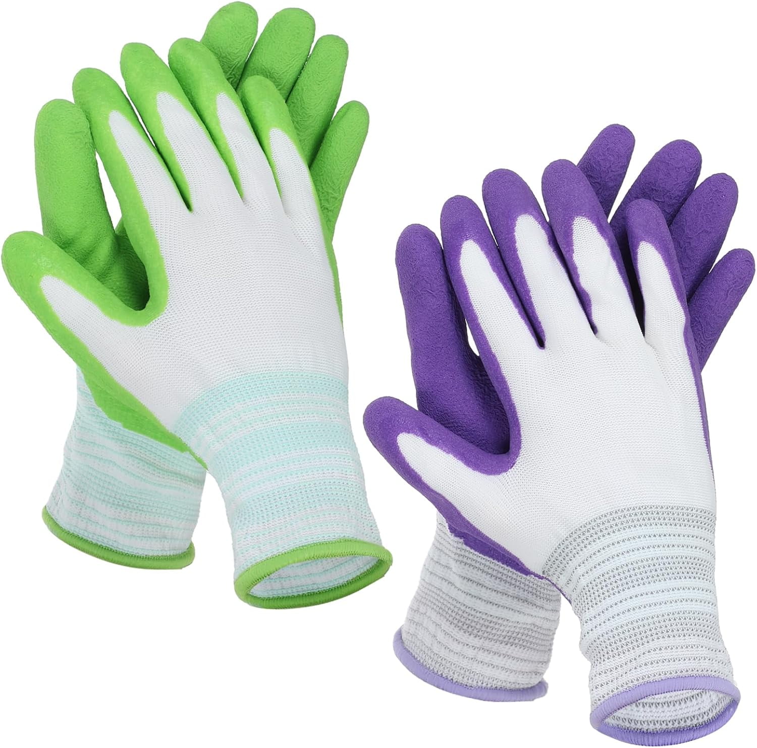 4 Pairs Gardening Gloves, Outdoor Work Garden Gloves Breathable Rubber ...