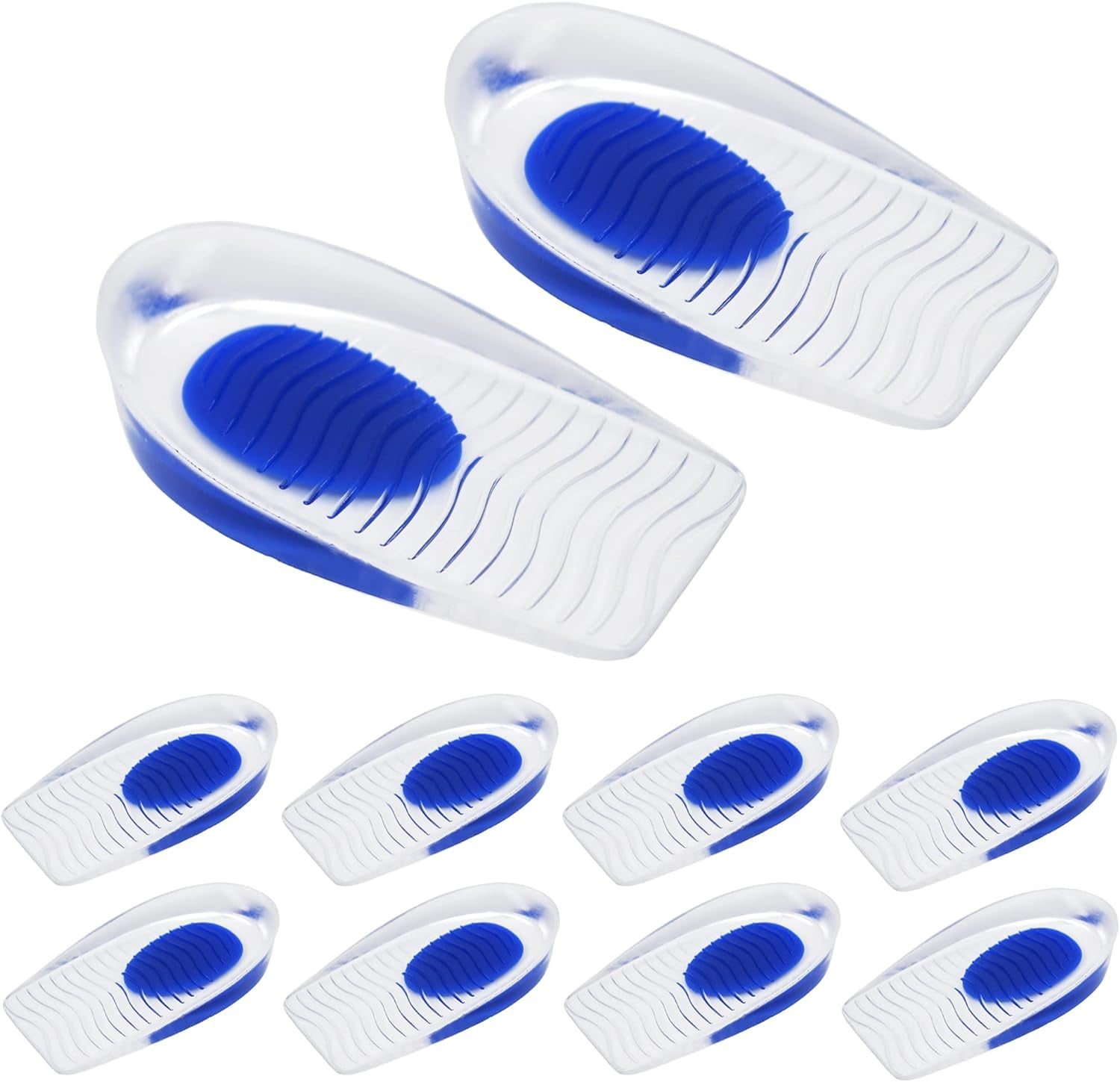 4 Pairs Gel Heel Cups, Shoe Inserts for Plantar Fasciitis, Sore Heel ...