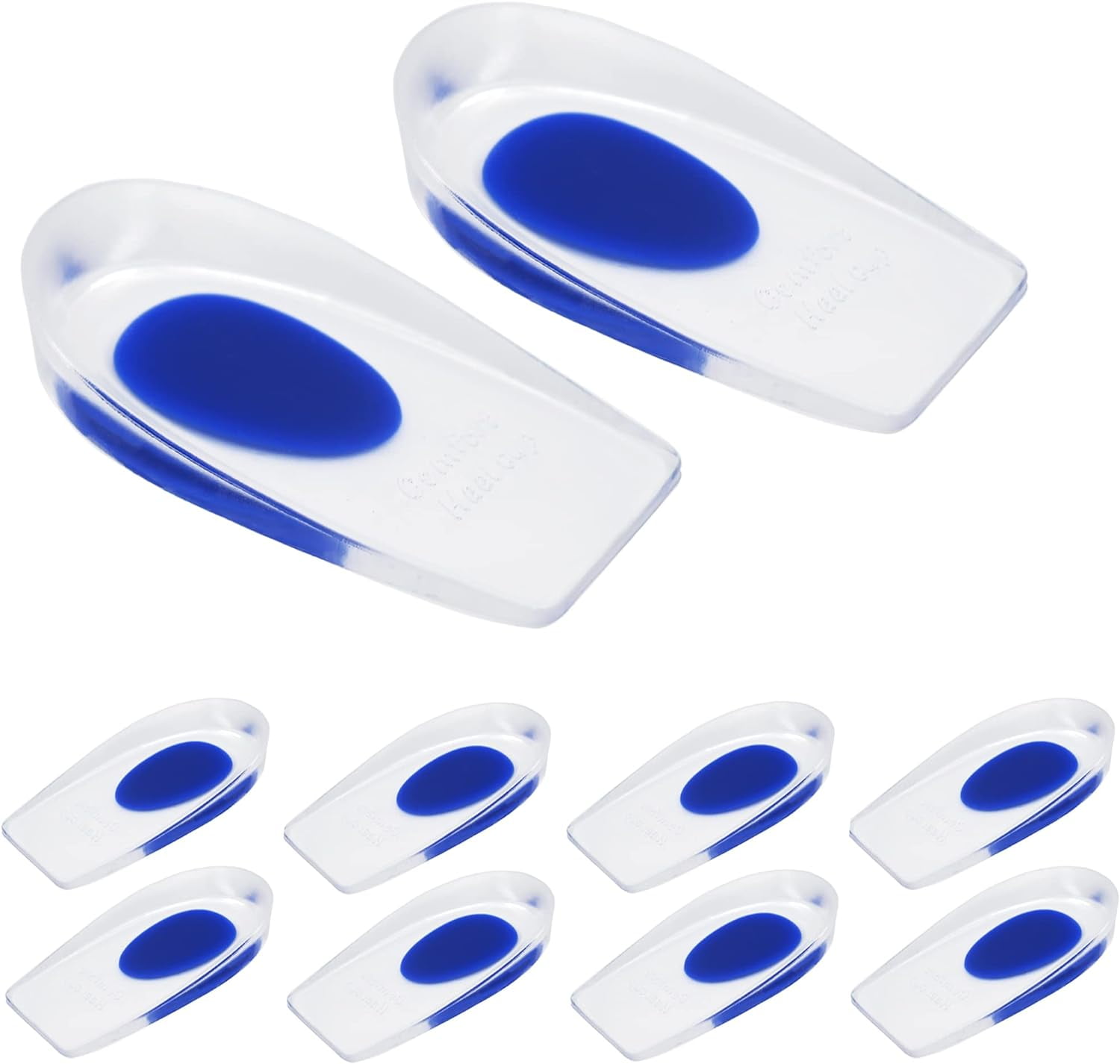 4 Pairs Gel Heel Cups, Shoe Inserts for Plantar Fasciitis, Sore Heel ...