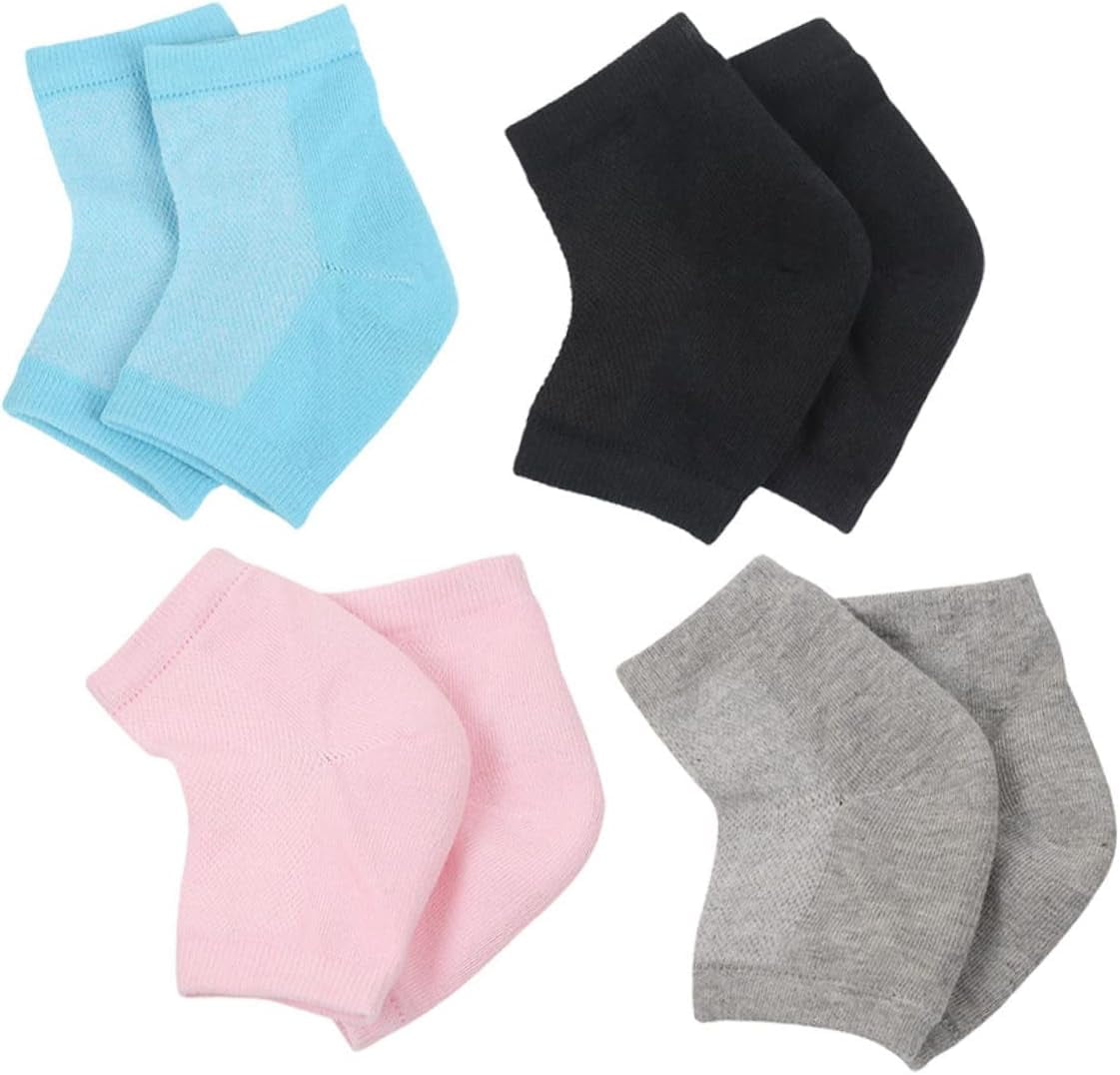 4 Pairs Gel Moisturizing Socks Mens Toe Socks Toe Socks for Men Socks ...