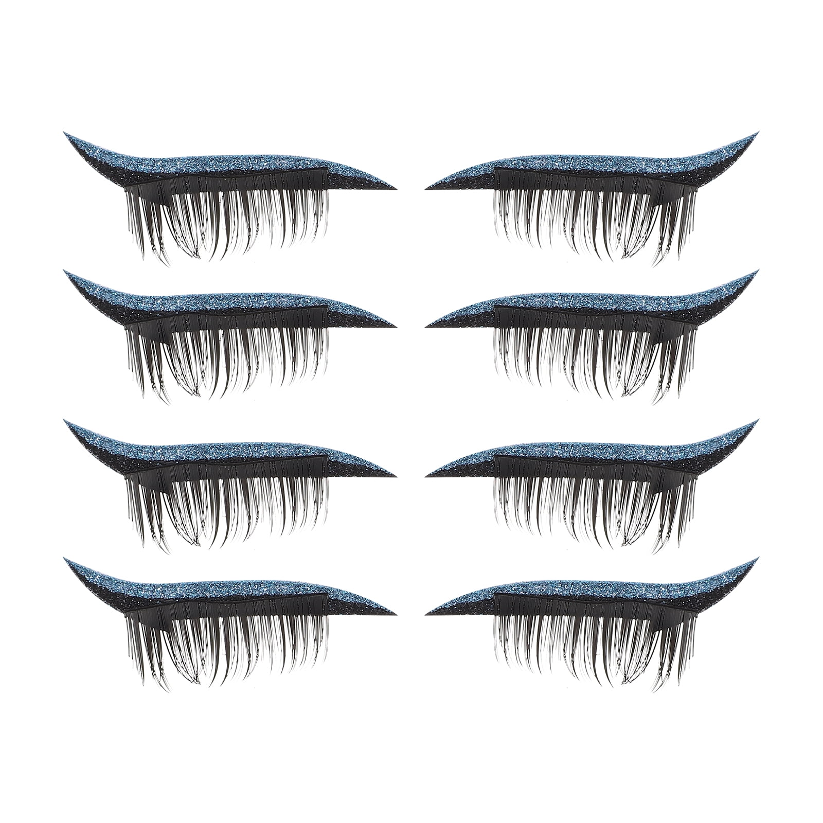 4 Pairs Handmade Stickers Eyelashes for The Beach False Comfortable to ...