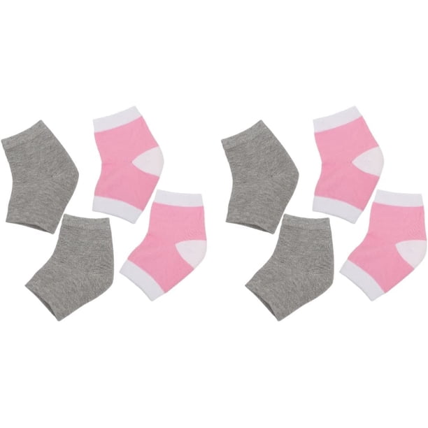 4 Pairs Heel Moisturizing Gel Heel Socks Open Toe Socks Gel Booties ...
