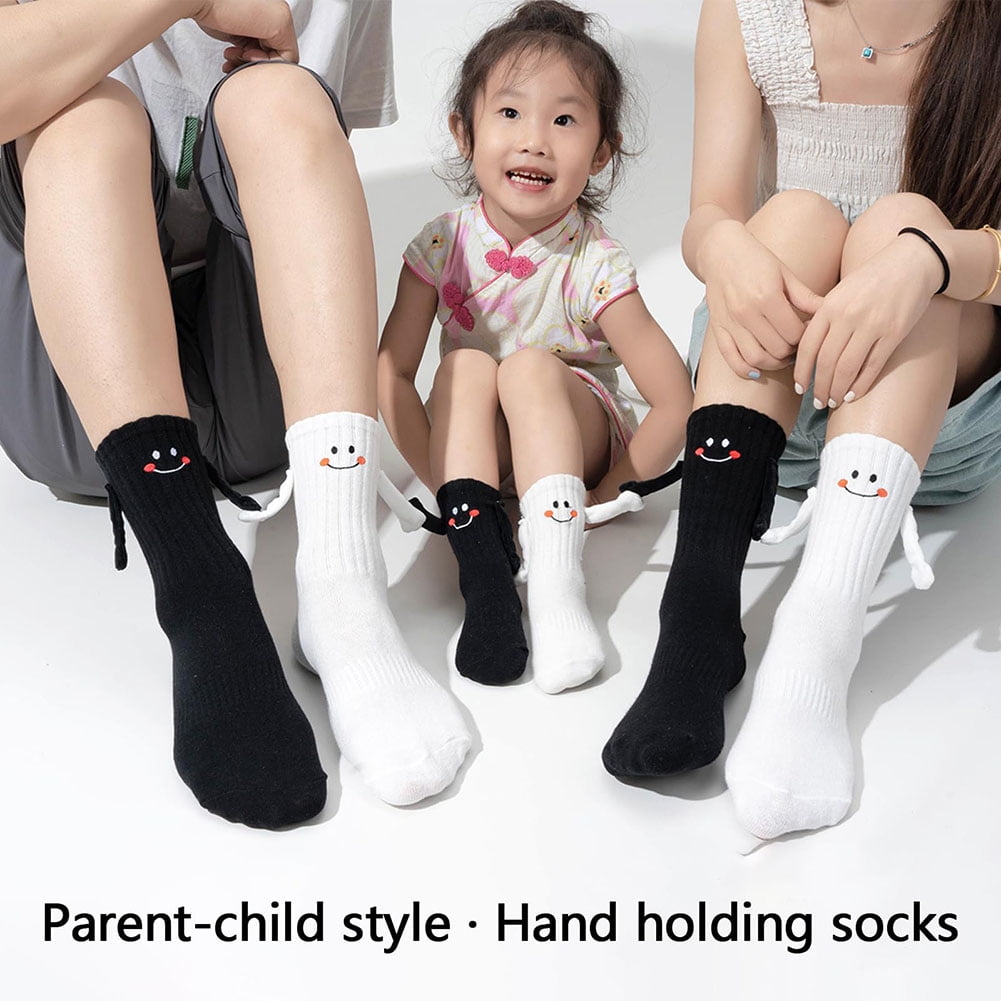 4 Pairs Holding Hands Socks Funny Couple Socks,Unisex Couple Socks Birthday Christmas Gifts ...