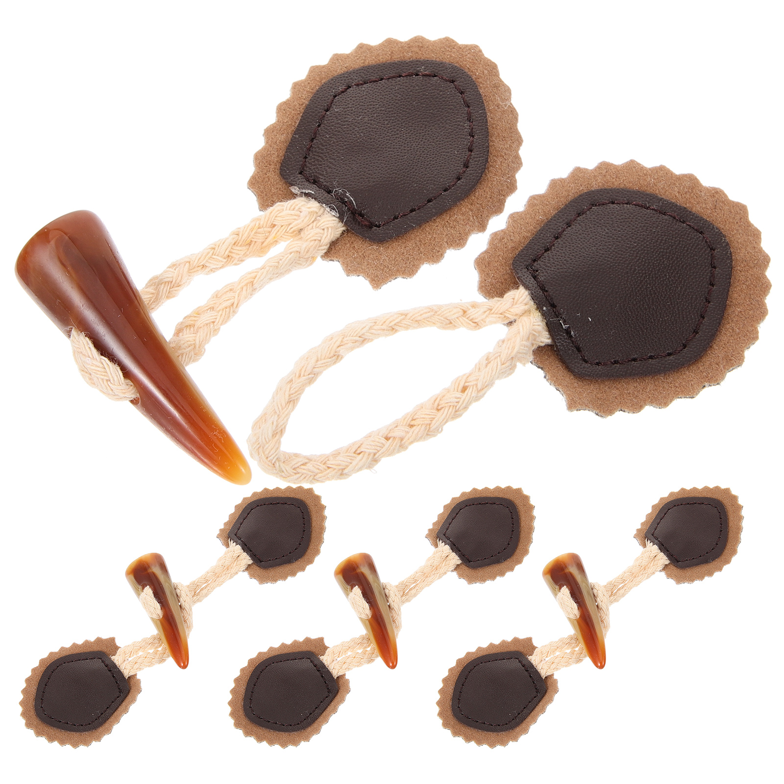 4 Pairs Horn Button Coats Clothing Buttons Replacement Decorative ...