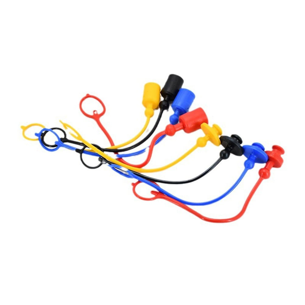 4 Pairs Hydraulic Quick Coupler Male Dust Cap and Female Plug Cover PVC ...