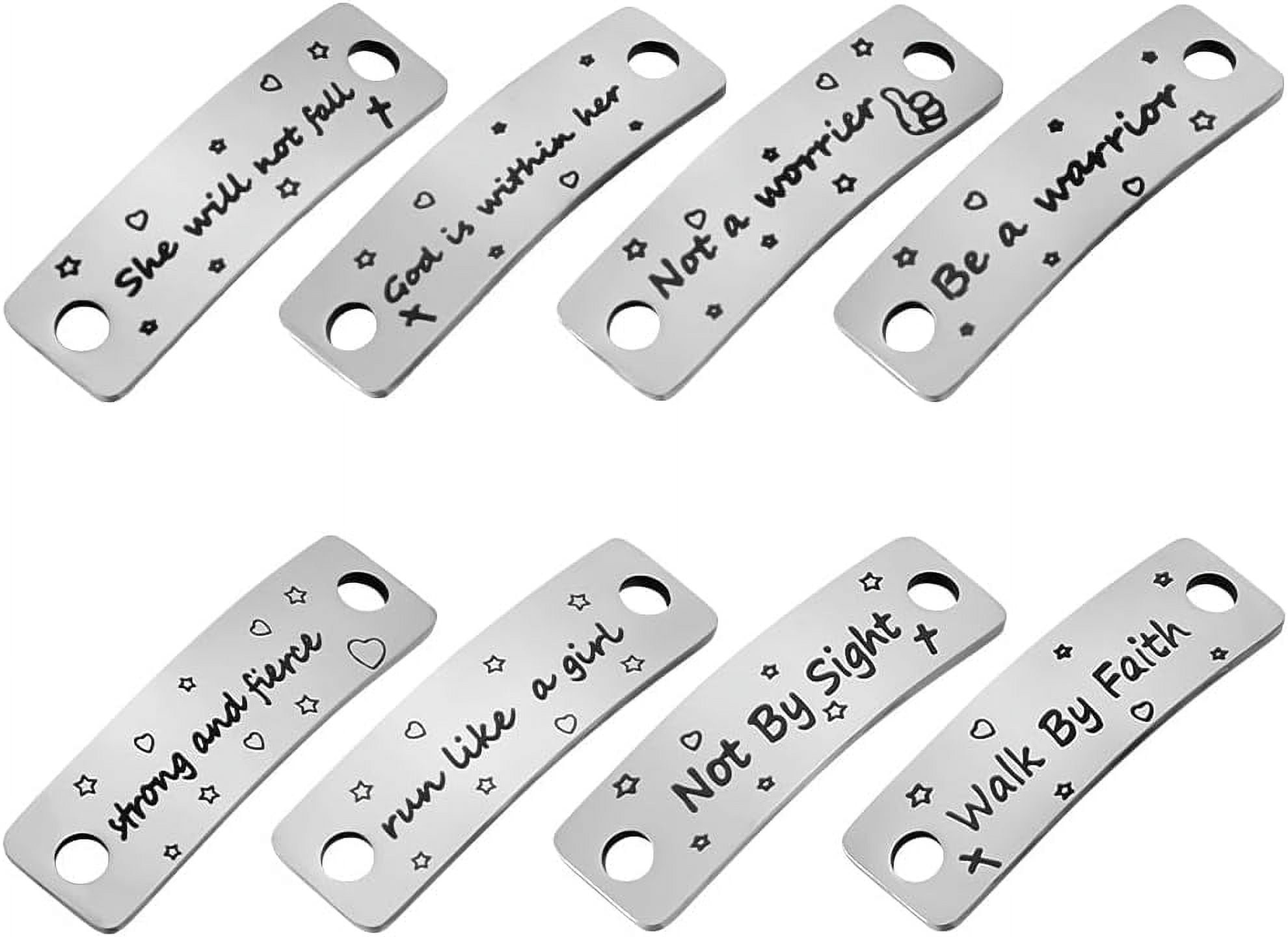 4 Pairs Inspirational Shoelace Tags Gift for Girls Run Like A Girl ...