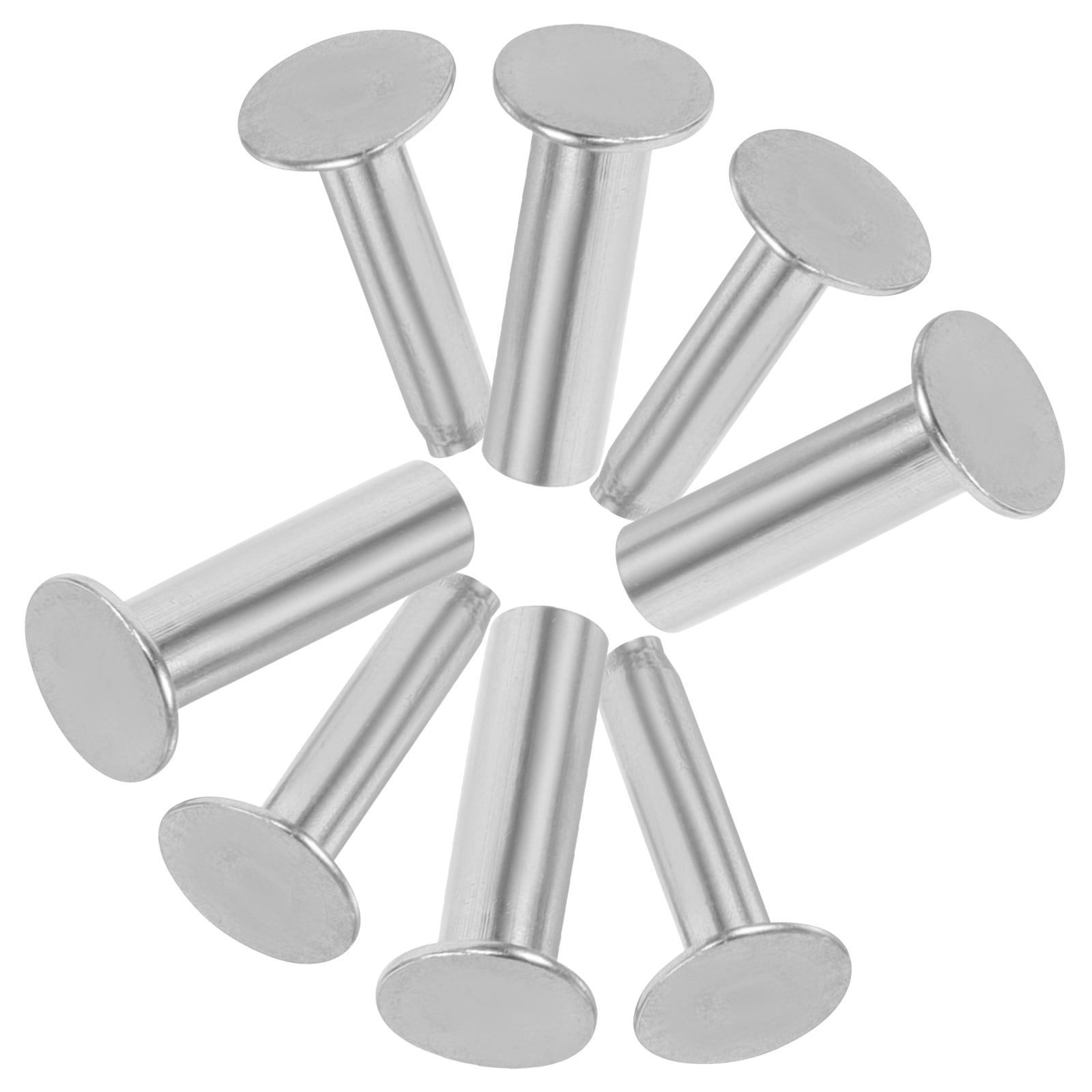 4 Pairs Kitchen Knife Handle Rivets Material Scales DIY Silver ...