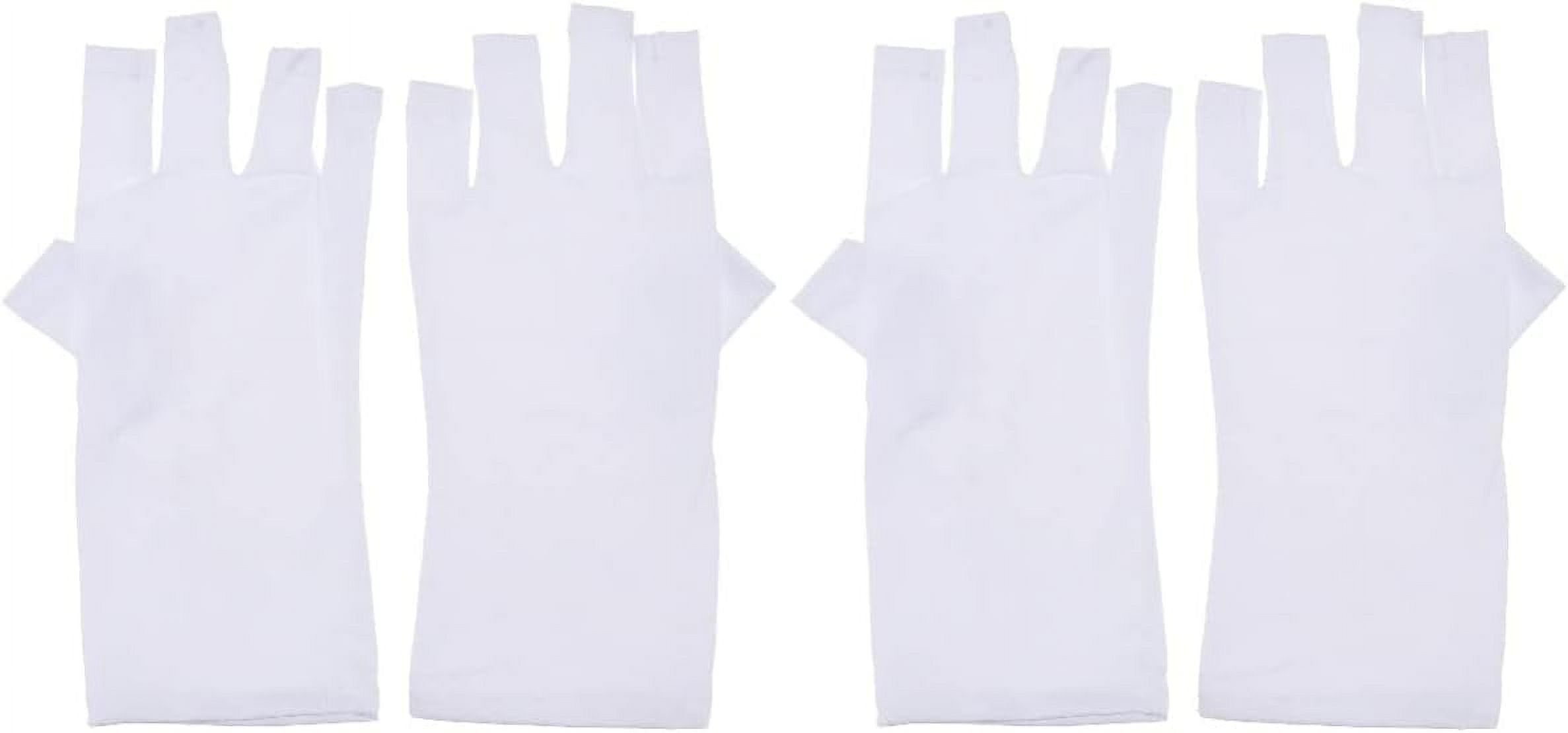 4 Pairs Manicure UV Prevention Gloves Salon Phototherapy Nail Art ...
