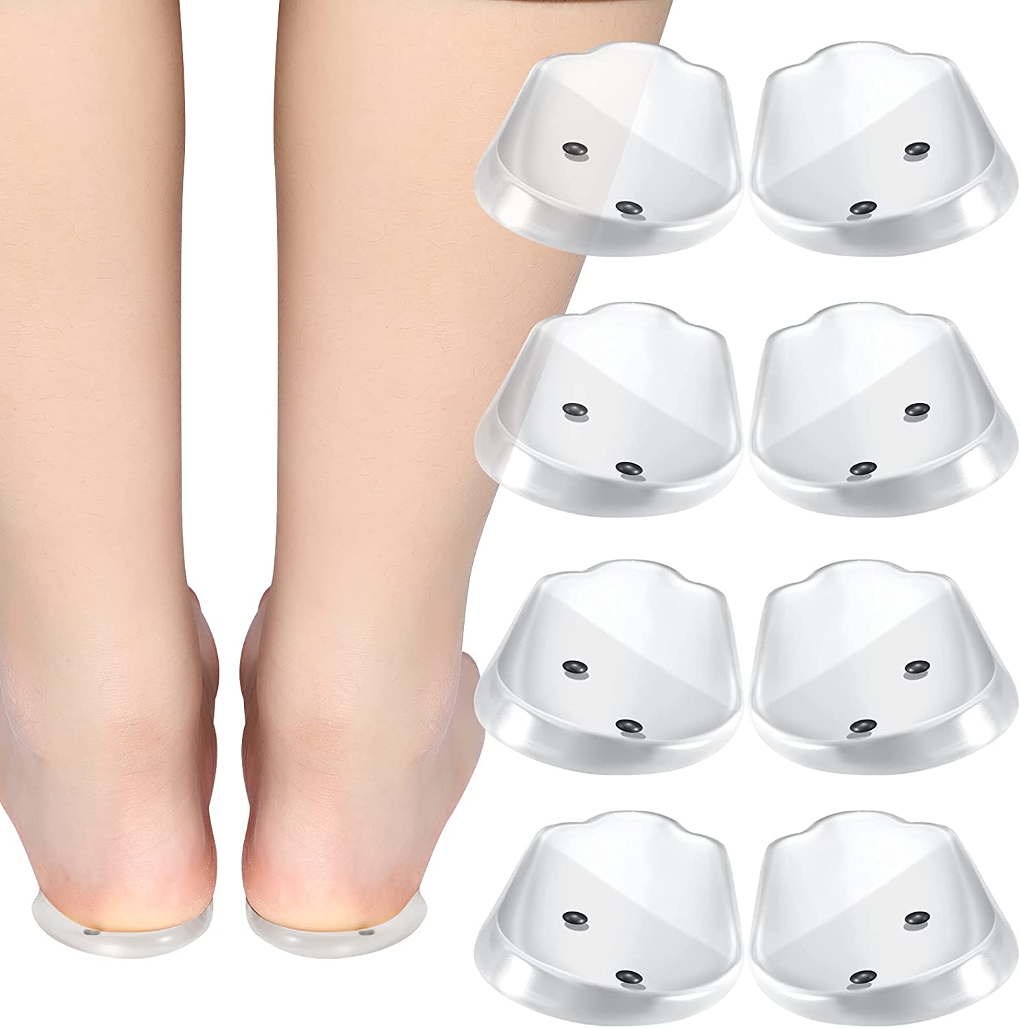 4 Pairs Medial Lateral Supination Wedge Insoles with Magnets Correcting ...