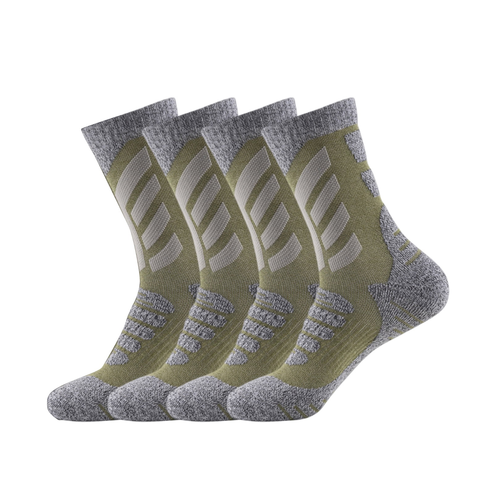 4 Pairs Men's Performance Cotton Moisture Wick Sports Hiking Workout ...