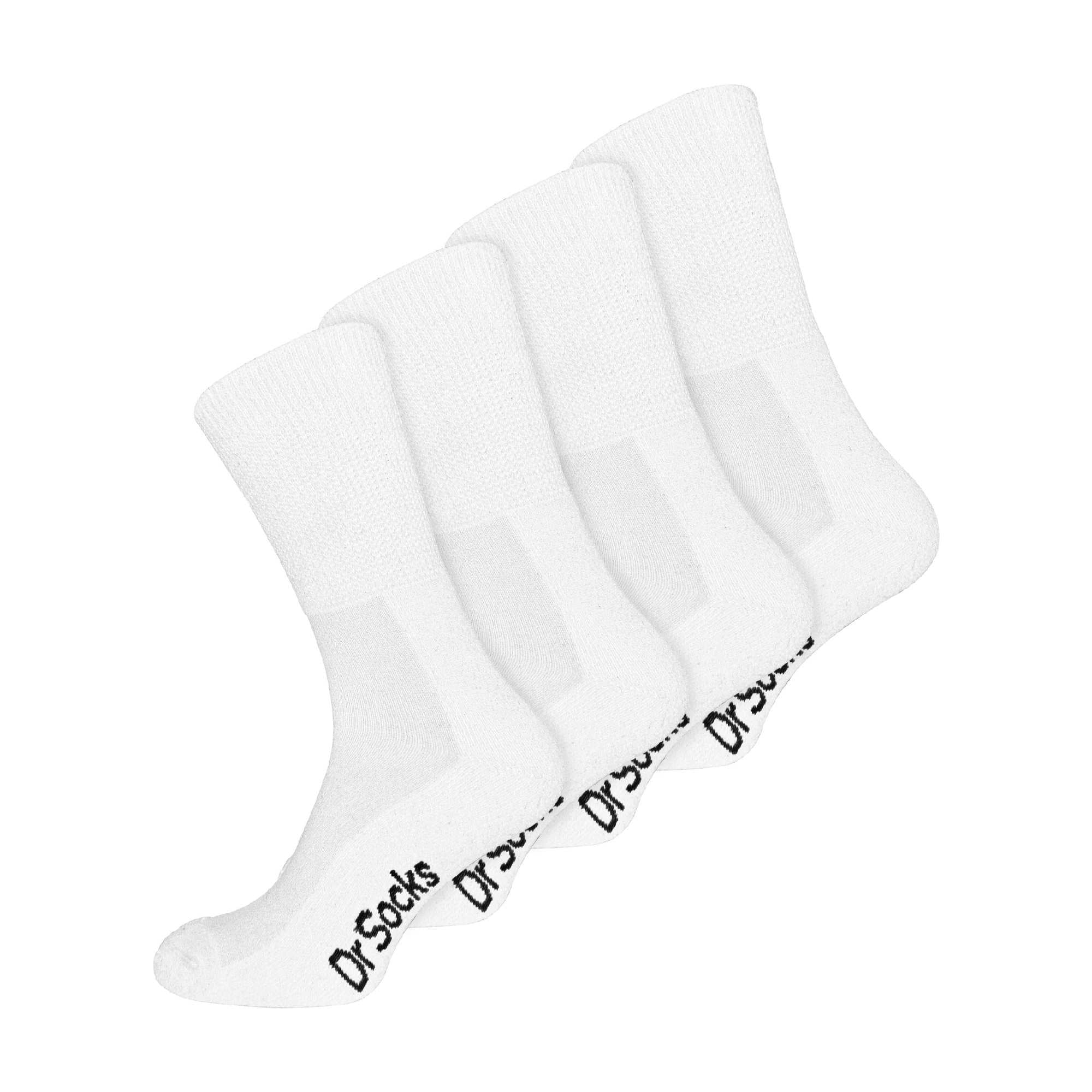 4 Pairs Mens Bamboo Diabetic Socks | Dr.Socks | Non Elastic Wide ...