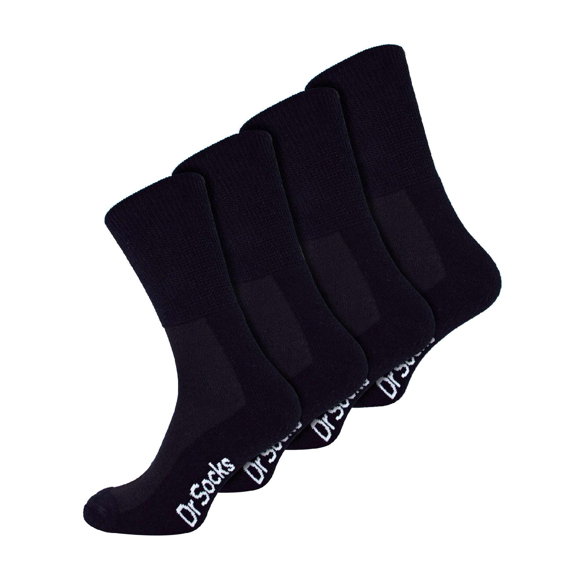 4 Pairs Mens Bamboo Diabetic Socks | Dr.Socks | Non Elastic Wide ...