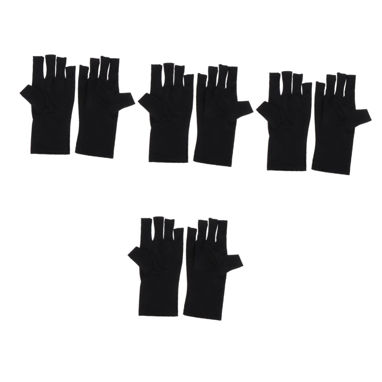 4 Pairs Nail Gloves Gel UV Nail Gloves Nail UV Lamp LED Dry Lamp Gloves ...