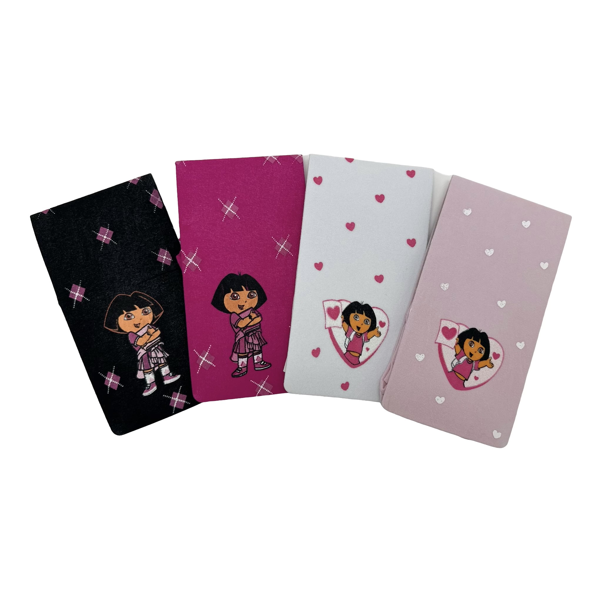 4 Pairs Of Dora The Explorer TIghts - Girls Tights 4-6 - Walmart.com