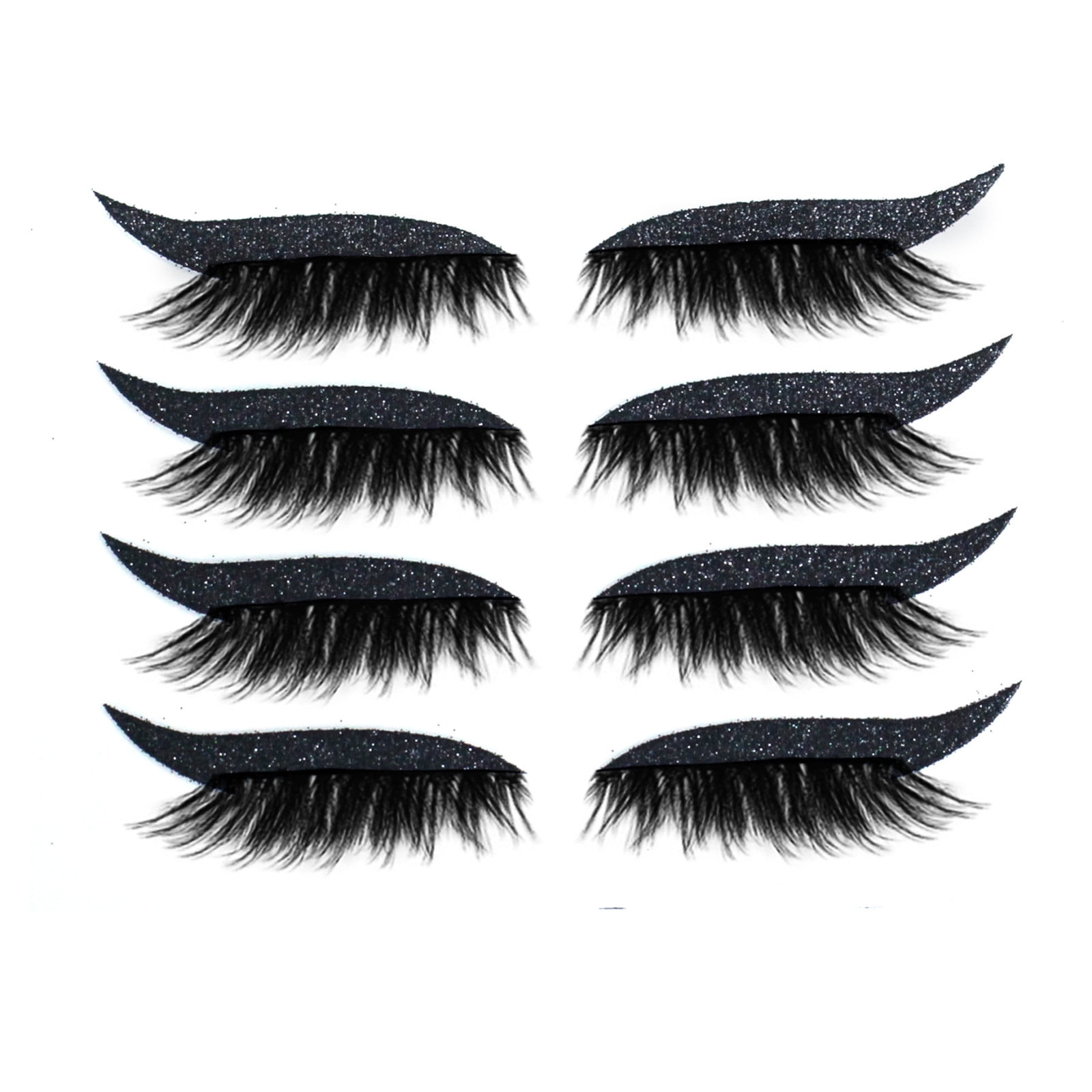 4 Pairs Of Lazy Eye Shadow Eyelash Stickers Flash Eye Shadow Stickers ...