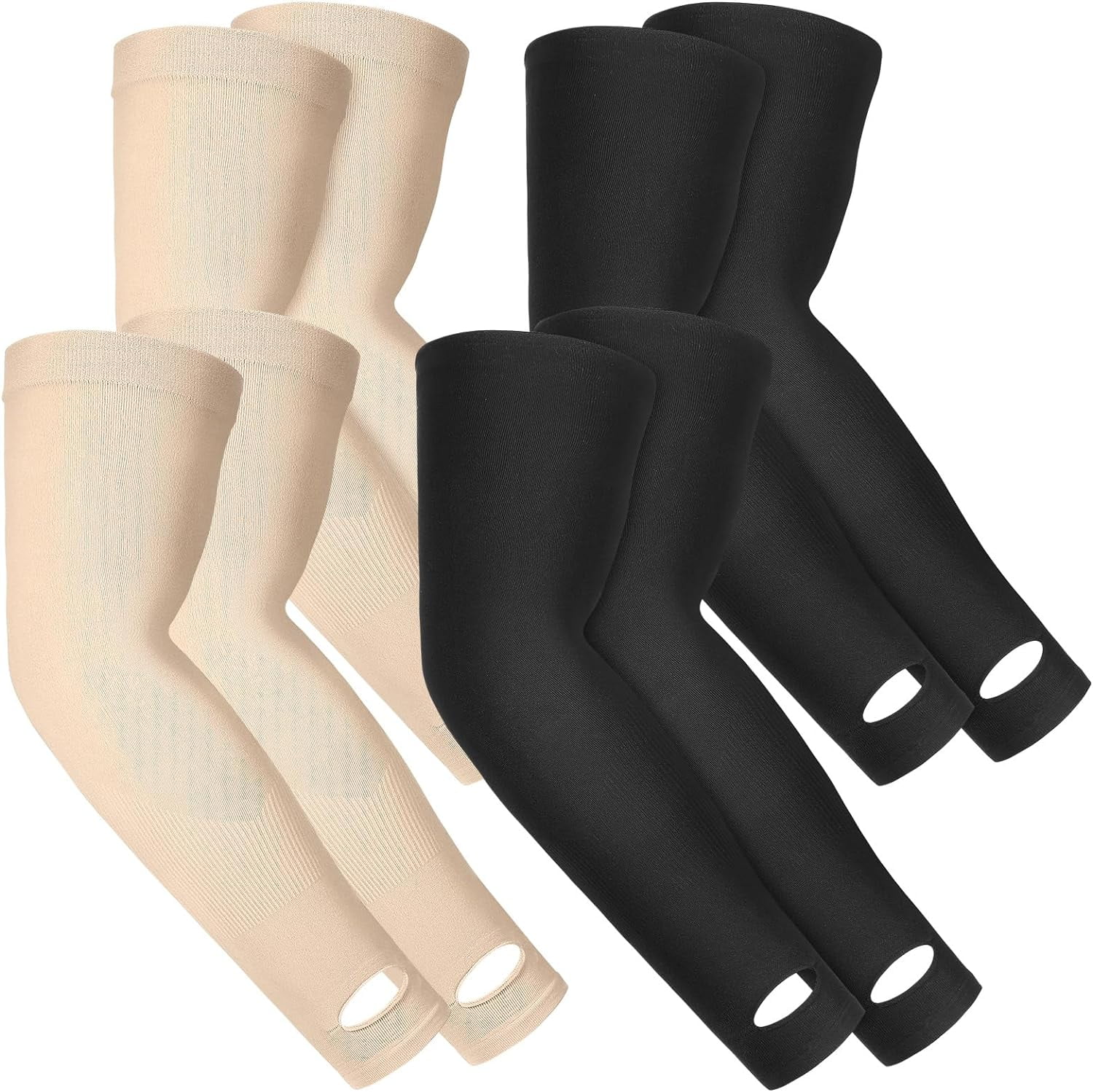 4 Pairs Protective Arm Sleeve for Thin Skin Elderly Skin Protector ...