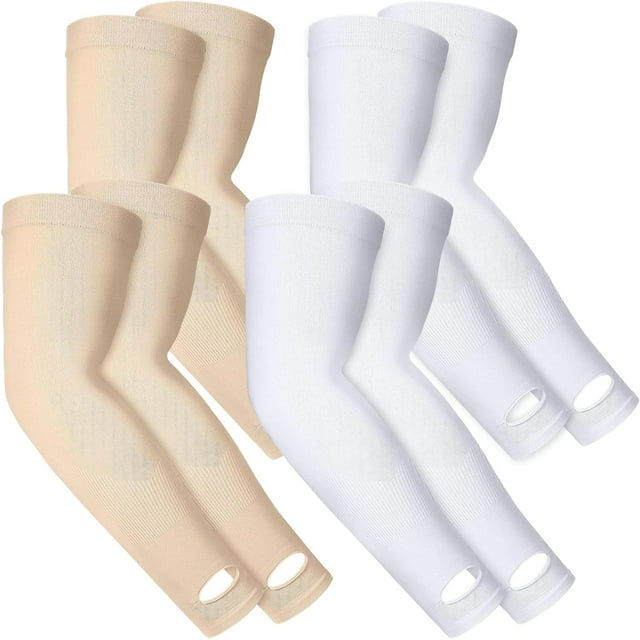4 Pairs Protective Arm Sleeve for Thin Skin Elderly Skin Protector ...