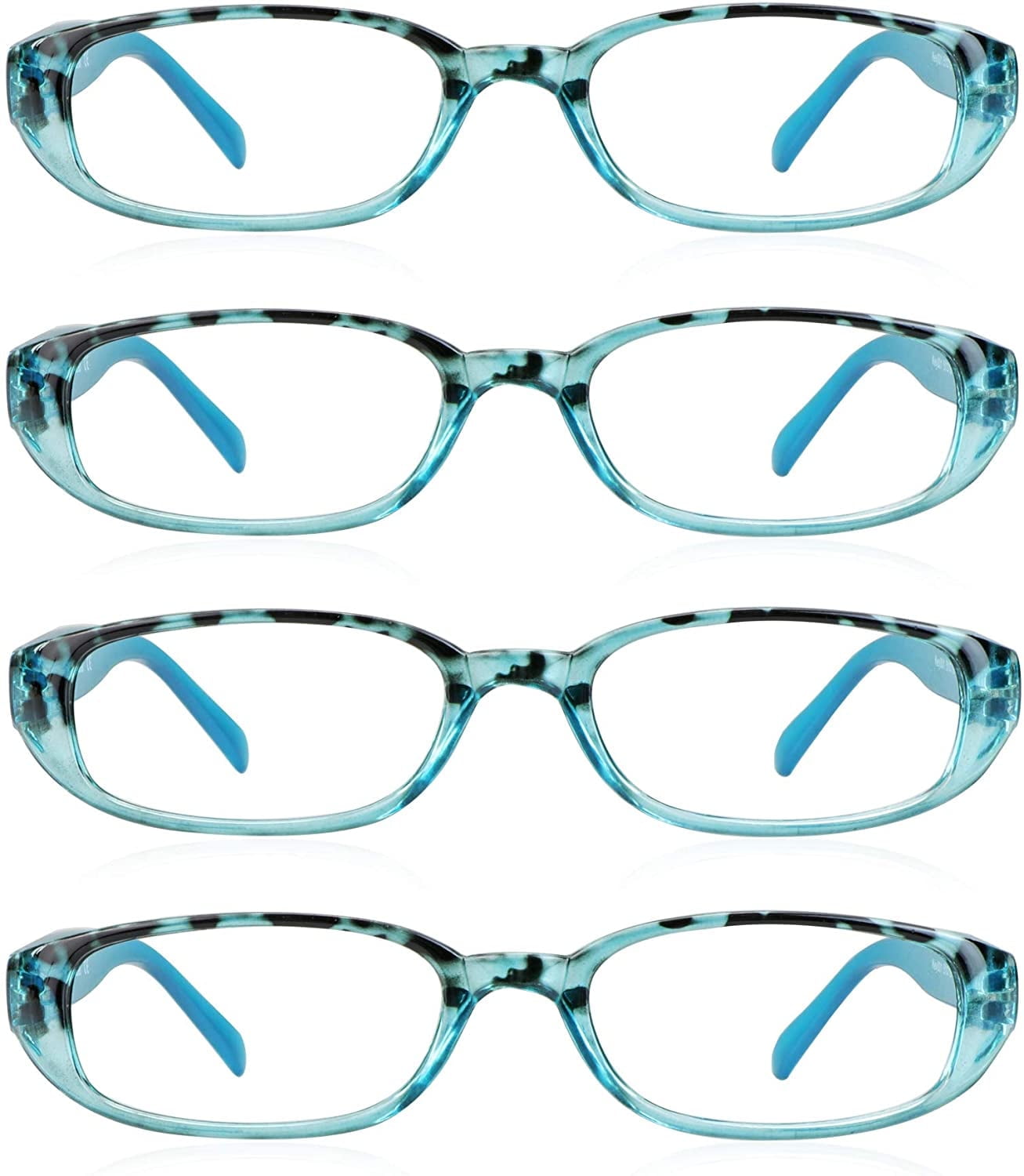 4 Pairs Reading Glasses, Blue Light Blocking Glasses, Computer Reading ...