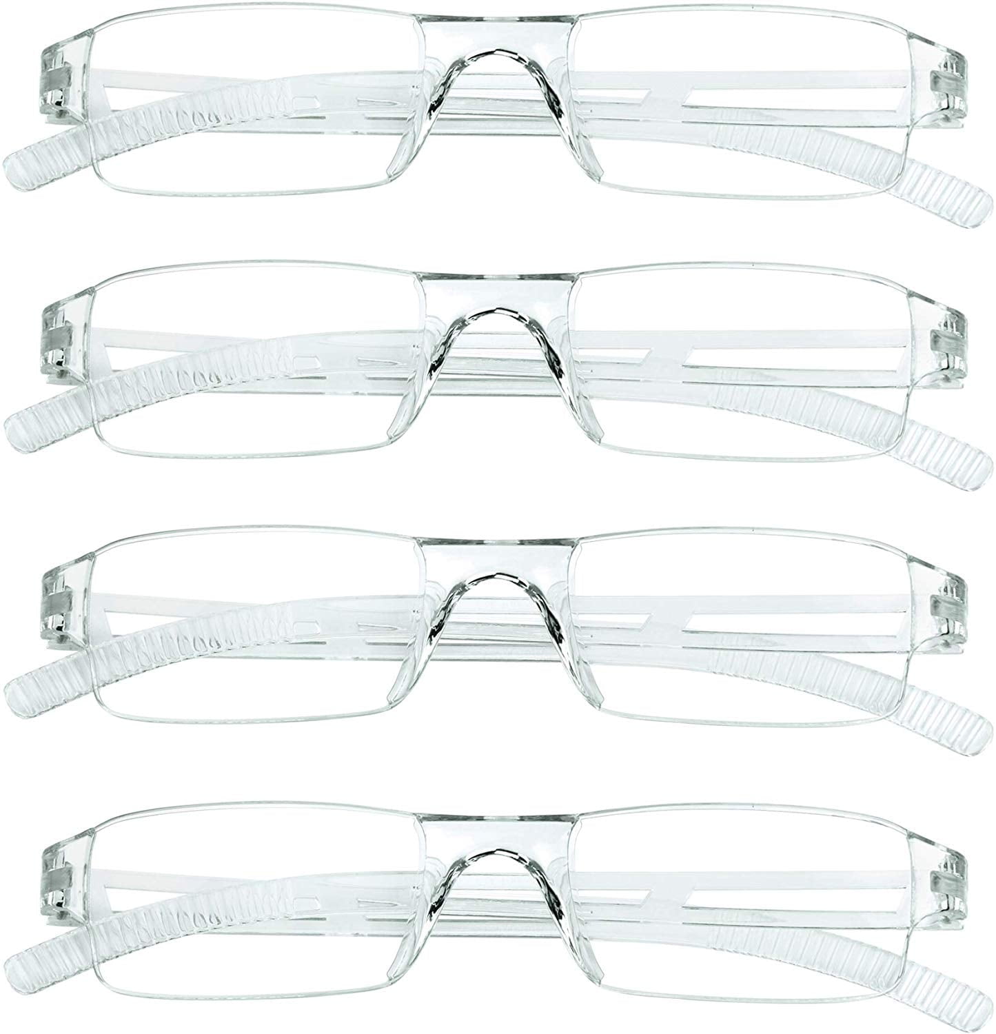 4 Pairs Reading Glasses, Blue Light Blocking Glasses, Computer Reading ...